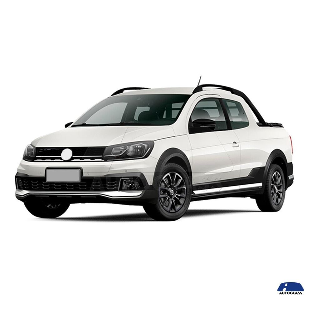 Parachoque Volkswagen Saveiro G7 Cross Dianteiro 2017 a 2023 Preto Liso ...