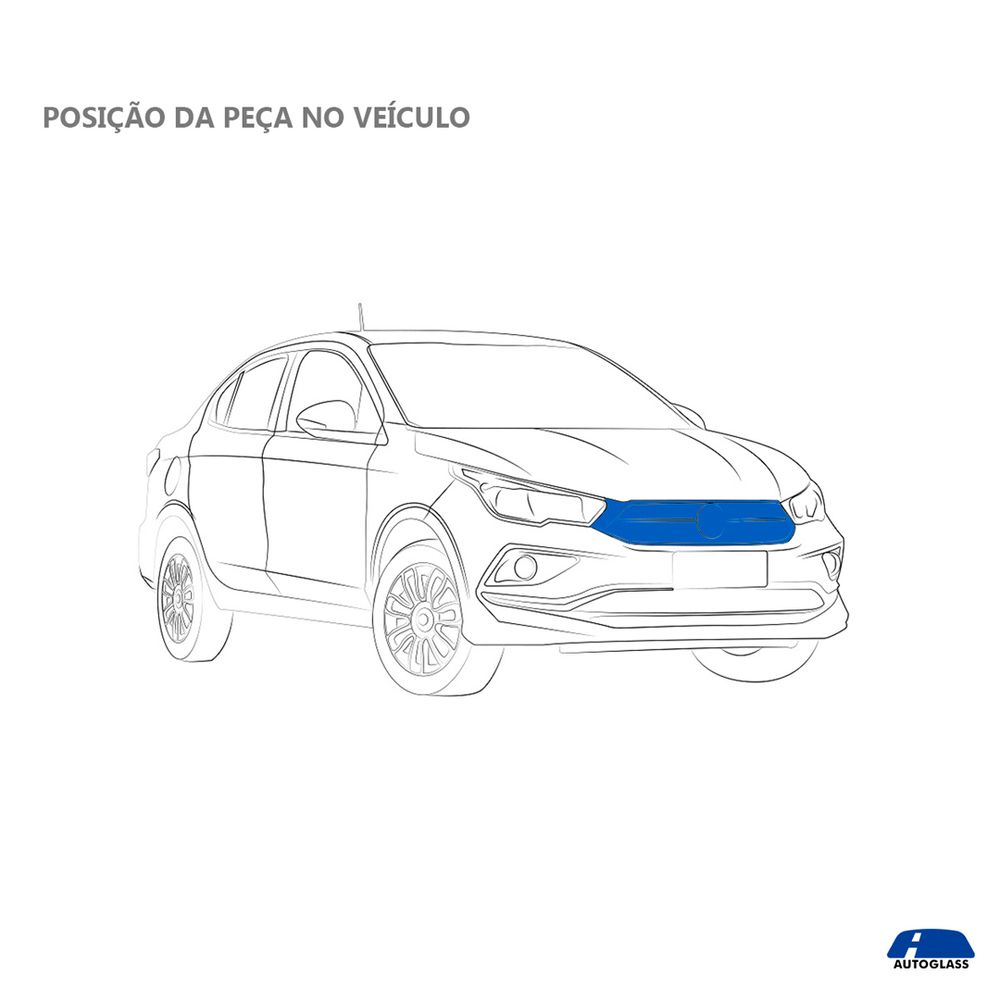 Grade Radiador Cronos 2021 a 2023 Loma - 2204419 - Autoglass