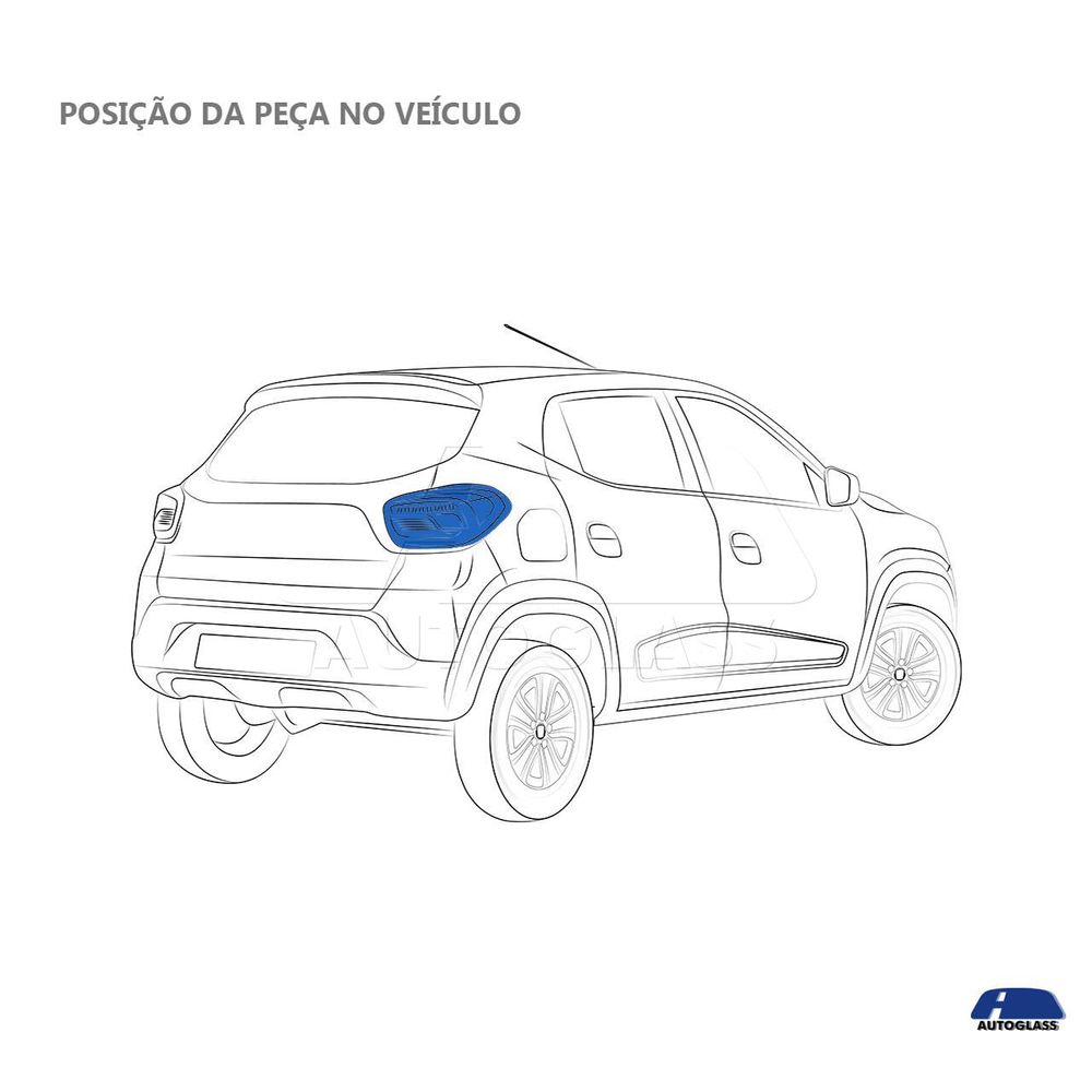 Lanterna Traseiro Kwid 5 Portas 2018 a 2024 Direito Passageiro Bicolor ...