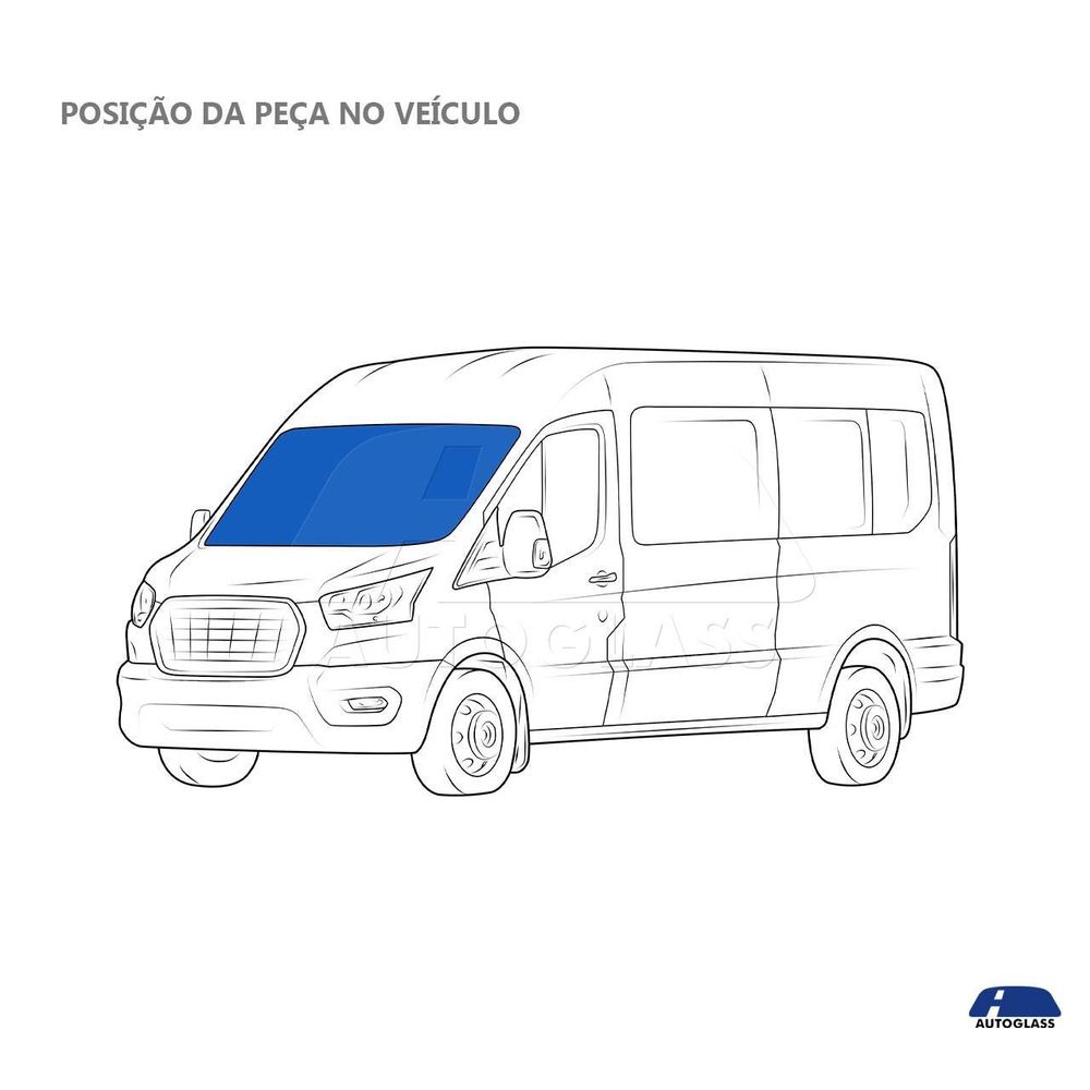 Parabrisa Ford Transit 2022 a 2024 Verde Sem Faixa Fy - 2296979 - Autoglass