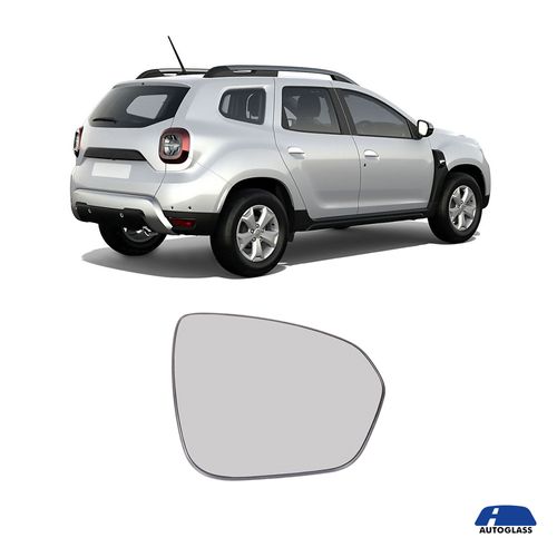 Lente Retrovisor Duster 2021 a 2024 Direito Passageiro Com Suporte ...