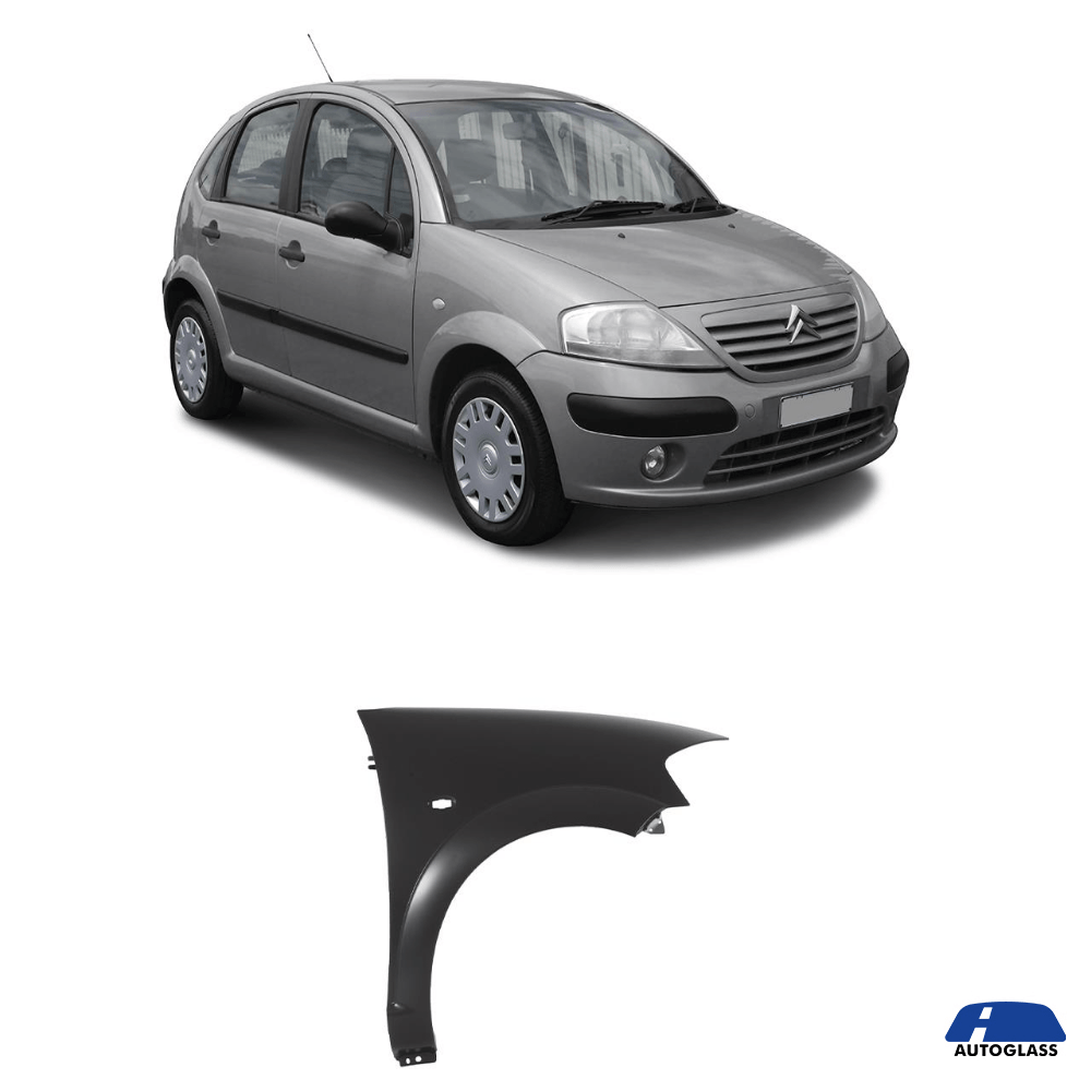 Paralama Citroen C3 Direito Passageiro 2003 a 2012 5 Portas Cfc ...