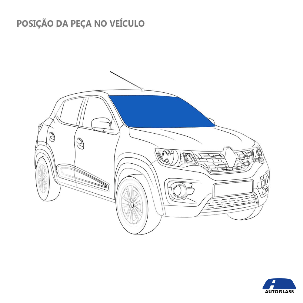 Parabrisa Kwid 2018 a 2019 Verde Sem Faixa Xyglass/Xyg - 2270029 ...