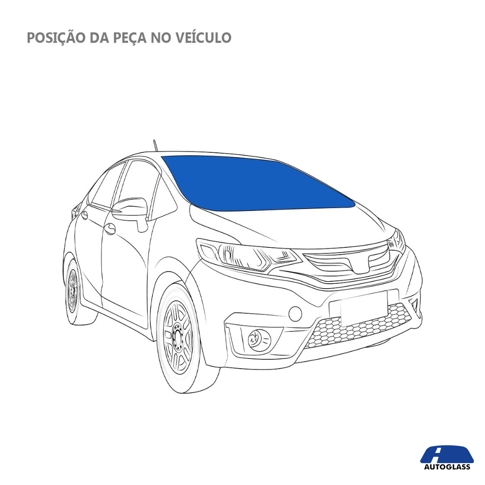 Parabrisa Honda Fit 2021 Verde Faixa Azul Saint Gobain - 1883049 ...